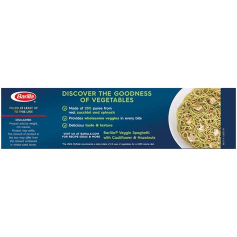 30 Barilla Veggie Pasta Nutrition Label Labels Design Ideas 2020