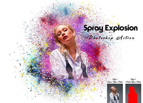 Spray Explosion Photoshop Action Filtergrade