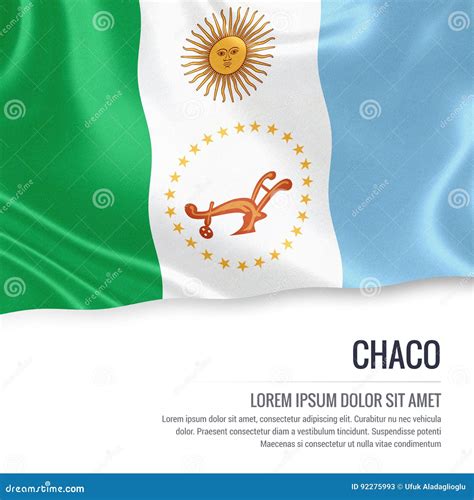Argentinian State Chaco Flag Stock Illustration Illustration Of