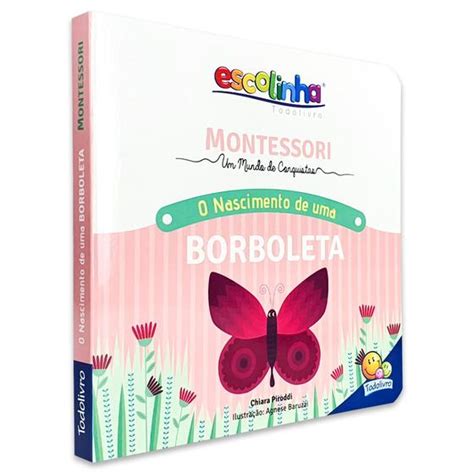 Kit 04 Livros Cartonados Escolinha Montessori Meu Primeiro Livro