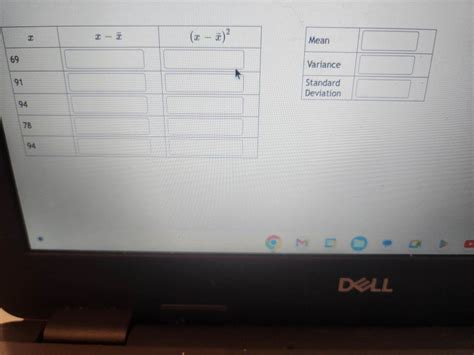Solved Calculate The Standard Deviation Of The Sample Chegg