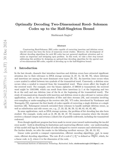 Optimally Decoding Two Dimensional Reed Solomon Codes Up To The Half