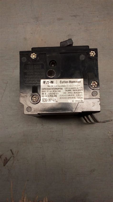 Interruptor Termomagnetico Eaton Bab3040 Tienda