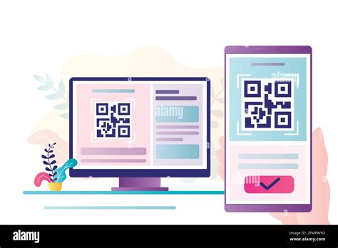 QR Code Scanning Concept Hand Holding Smartphone And Scan Code Mobile