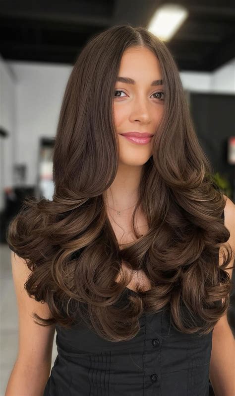 50 Trendsetting Short Layer Cuts On Long Hair Rich Chocolate Bouncy
