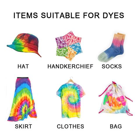 Non Toxic Fabric Tie Dye Diy Kit 7 Colors Shirt Fa Grandado