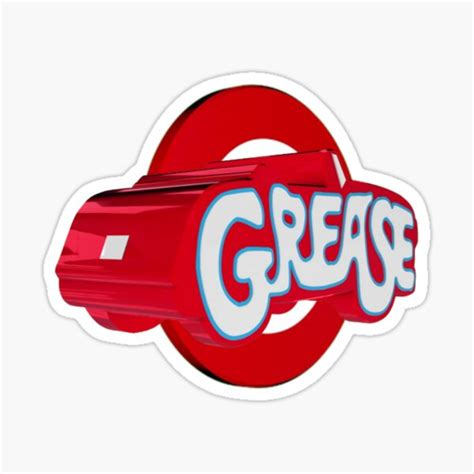 Grease Sticker Sticker For Sale By Driss Manougui Redbubble