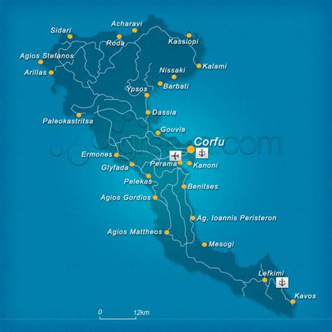 Map Of Corfu Topographic Map English Worldofmaps Net Vrogue Co
