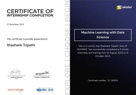 shashank tripathi on linkedin intership skolar machinelearning