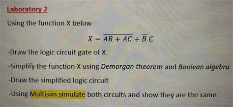 solved laboratory 2 using the function x below x ab ac