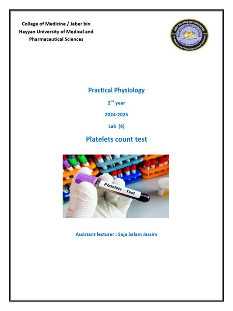 Platelets Count The The The The The The The The Big Man Was The Best