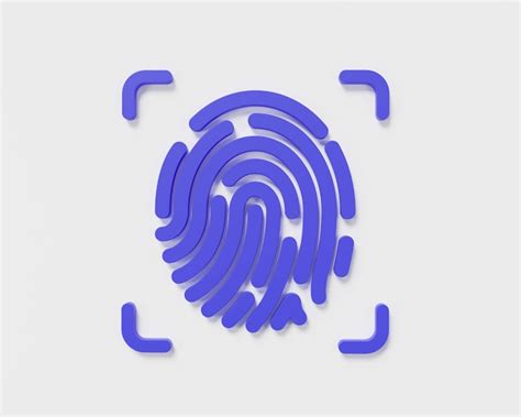 Premium Photo Scanned Fingerprint On White Background Identification