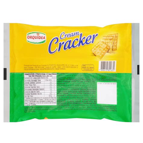 Biscoito Cream Cracker Orquídea Pacote 400g Super José