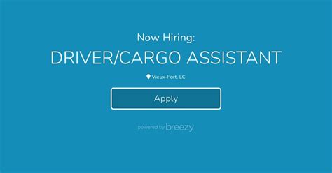 Drivercargo Assistant At West Tech Shipping