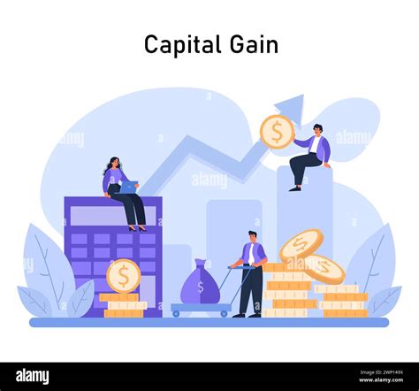 Capital Gain Concept Visualizing Fiscal Growth With Strategic