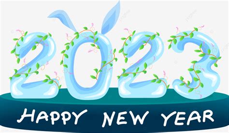 2023年新年快樂手繪 新年快樂 2023 兔子向量圖案素材免費下載，png，eps和ai素材下載 Pngtree