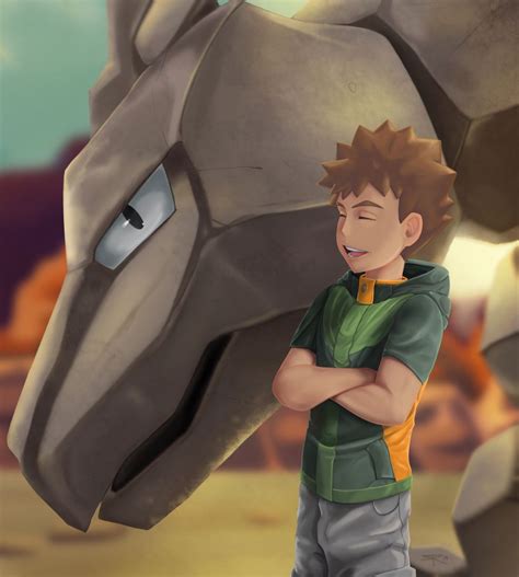 Trainer Brock And Pokemon Onix Artist Inkblot90 On Instagram Cute