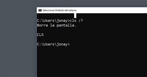 Qué es el comando CLS