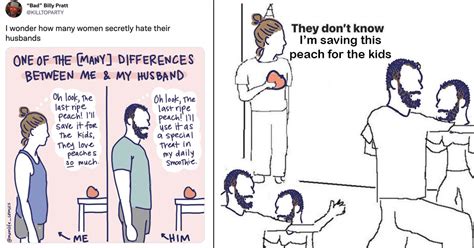 Relatable Mom Comic Complains About Peach Eating Husband Gets Memed