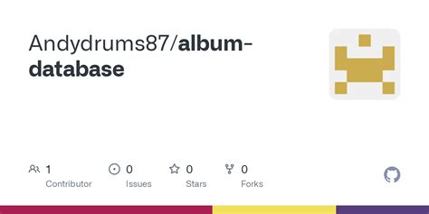 Github Andydrums87album Database