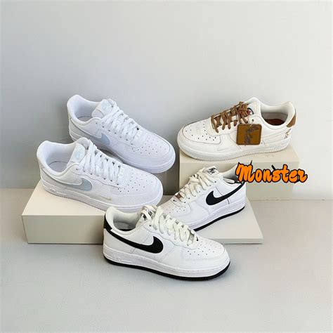 Nike Air Force 1 Low 白藍 紀念款 白黑 空軍一號 HF0022 100 FQ4296 101 蝦皮購物