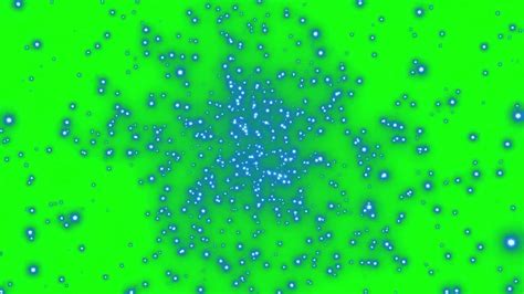 Particulas Luminosas Azules Pantalla Verde Sparkles Green Screen