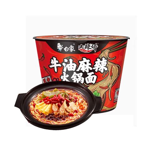 Baixiang Super Chili Beef Oil Spicy Hot Pot Noodles 114g Umall
