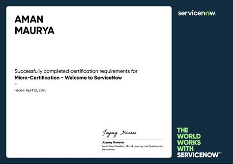 Servicenow Microcertification Techjourney Digitaltransformation