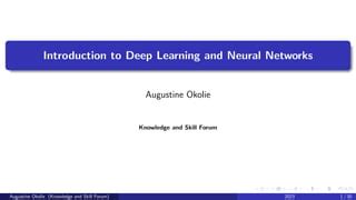 Introduction To Deep Learning Pdf