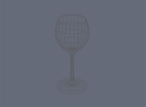 D Wine Glass Model
