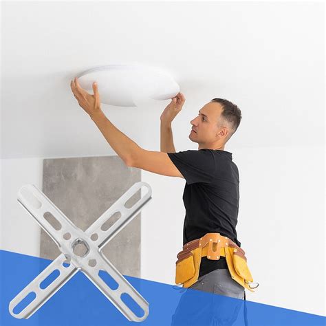 Masteelf Ceiling Light Mounting Plate With Crossbar And Screws For 1 Pendant Light And