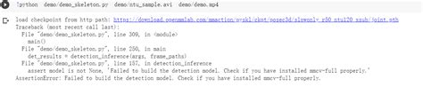 Fail To Run Demo Issue Kennymckormick Pyskl GitHub