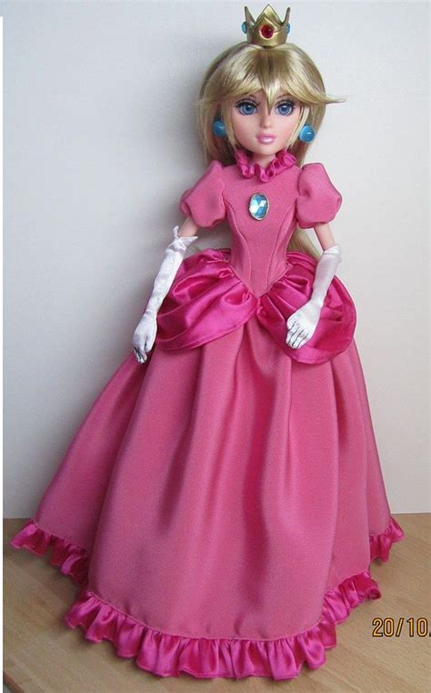 Princess Peach Peach Costume Celebrity Barbie Dolls Princess Peach