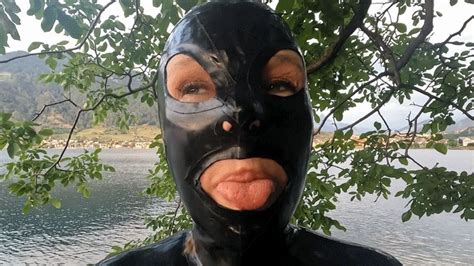 Latex Big Boobuited Girl With Huge Boobs Masturbates Fisting Rubber
