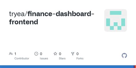 GitHub Tryea Finance Dashboard Frontend