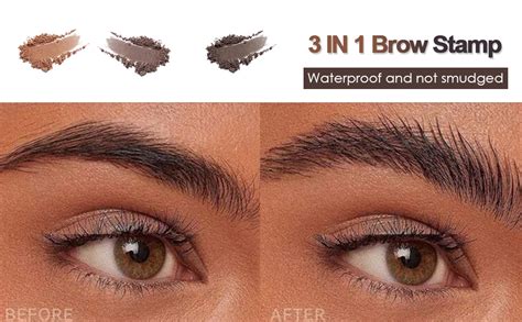 Augenbrauen Stempel Schablone Set Wiederverwendbares Eyebrow Powder