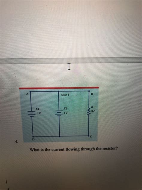 Solved What Is The Current Flowing Through The Resistor Chegg Com