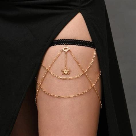 Leg Chain Thigh Snake Pendant Leg Chain Body Chain Jewelry Thigh Chain