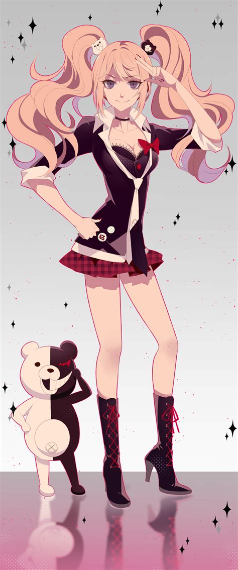 Enoshima Junko And Monokuma Danganronpa And More Drawn By Acelolo Danbooru