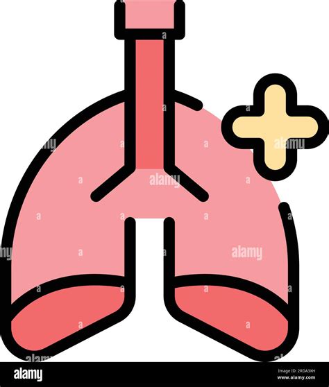 Healthy Medical Lungs Icon Outline Vector Patient Cancer Health