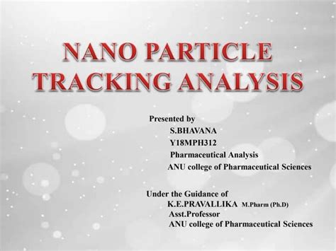Nanoparticle Tracking Analysis Pdf