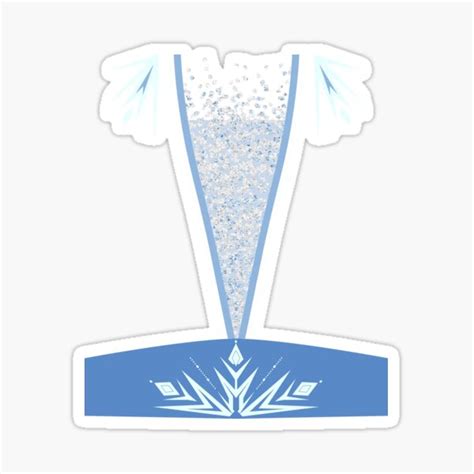 Elsa Easy Costume Sticker For Sale By Parkadventure Redbubble