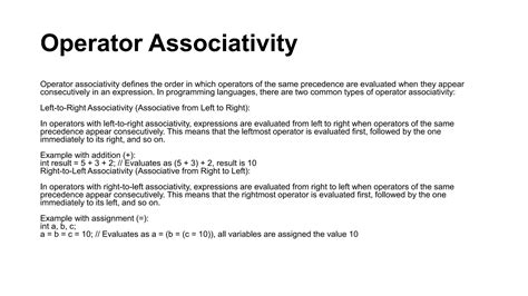Operators1pptx Programming Languages Computing