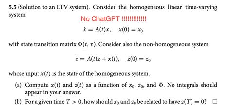 solved 5 5 solution to an ltv system consider the