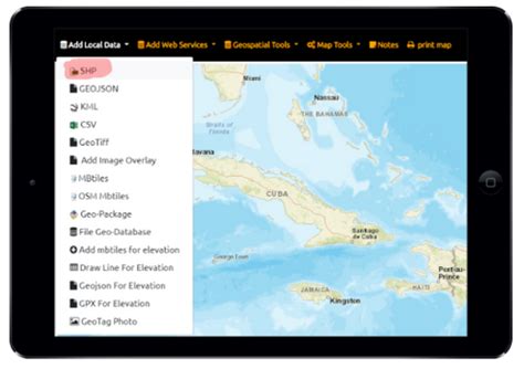 ESRI Shapefile GeoData Explorer App