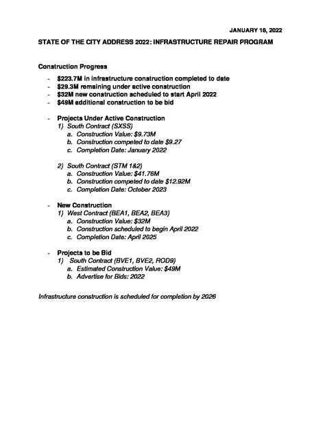 Infrastructure Program