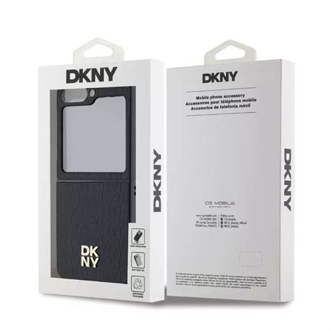 Jual Dkny Case For Z Flip Dkny Repeat Pattern Stack Logo Black