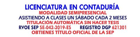 Licenciatura en Contaduría Universidad Empresarial de México UNEM