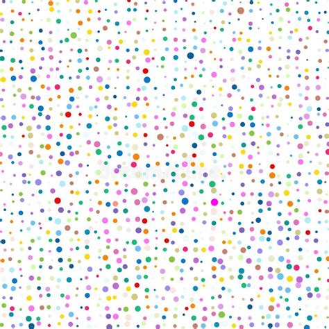 Fundo De Vários Pontos Coloridos De Tamanhos Diferentes No Branco Ilustração do Vetor