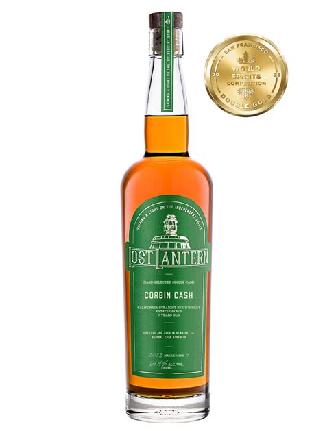 Corbin Cash California Straight Rye Years Old Lost Lantern Whiskey